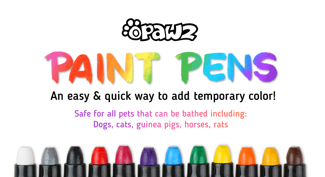 OPAWZ Pet Paint Pen "Color Chart" on Real Dog